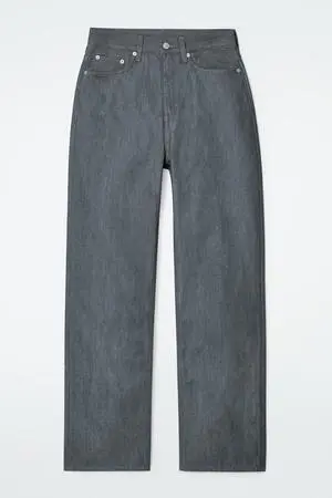 Cos Column Straight-leg Jeans - Gray