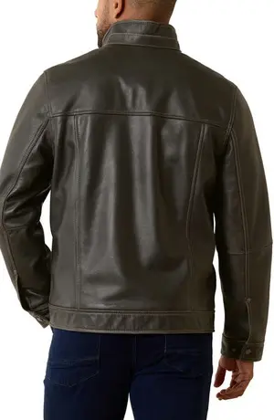 Tommy Bahama Rocker Island Leather Jacket