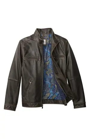 Tommy Bahama Rocker Island Leather Jacket