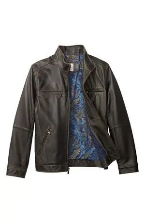 Tommy Bahama Rocker Island Leather Jacket
