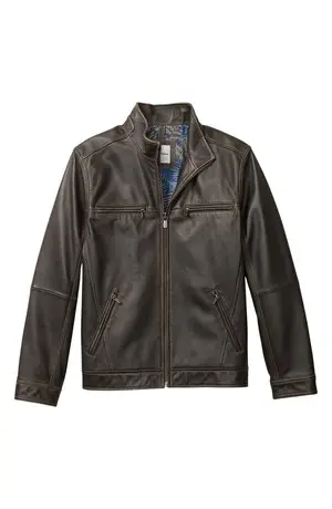 Tommy Bahama Rocker Island Leather Jacket