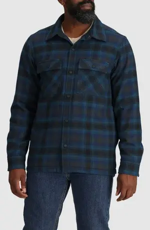 OUTDOOR RESEARCH Feedback Water Resistant Shirt Jacket - Harbor Plaid