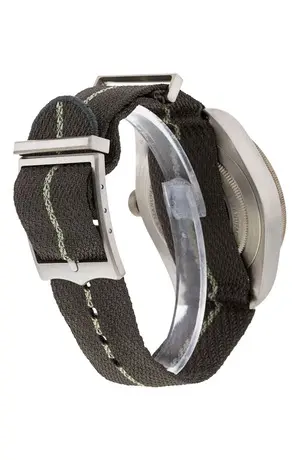 WATCHFINDER & CO. Tudor Preowned Black Bay Fabric Strap Watch