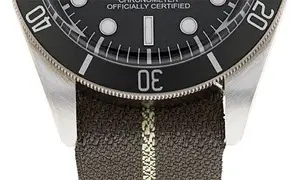 WATCHFINDER & CO. Tudor Preowned Black Bay Fabric Strap Watch