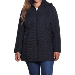 Gallery Chevron Quilt Jacket - Black
