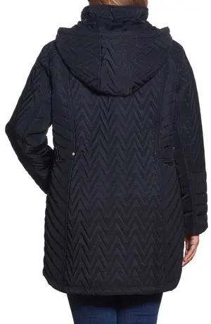 Gallery Chevron Quilt Jacket - Black