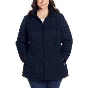 Gallery Chevron Quilt Jacket - Navy