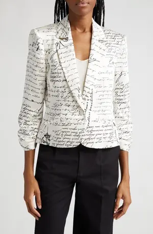 Cinq À Sept Mon Amour Le Petite Khloe Print Blazer