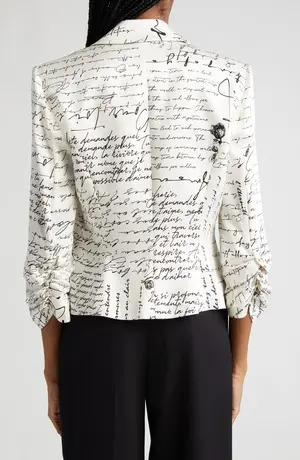 Cinq À Sept Mon Amour Le Petite Khloe Print Blazer