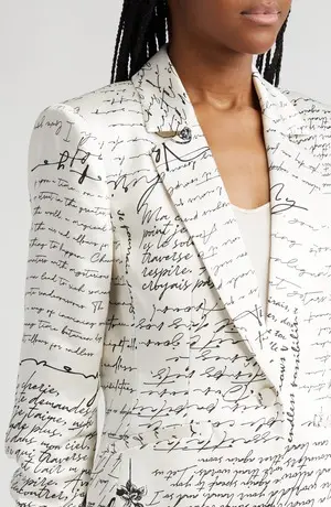 Cinq À Sept Mon Amour Le Petite Khloe Print Blazer