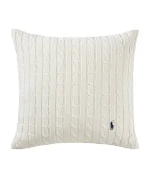 Ralph Lauren Cable Cushion Cover - White