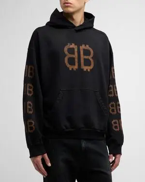 Balenciaga Balenciaga Crypto Hoodie - 1055 Washed Black