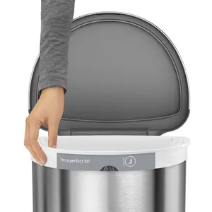 SIMPLEHUMAN 45 Liter Semi-round Sensor Can