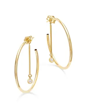 MOON & MEADOW 14k Yellow Diamond Earrings - Gold