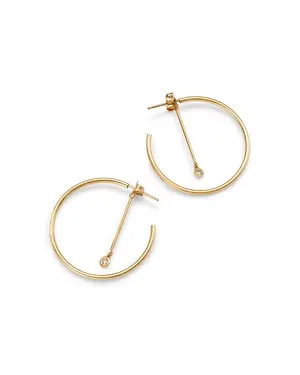 MOON & MEADOW 14k Yellow Diamond Earrings