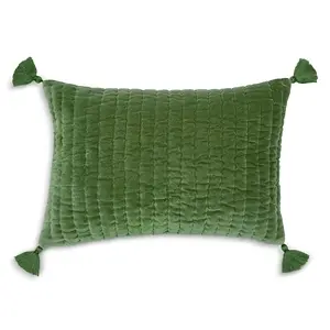 JOHN ROBSHAW Velvet Kidney Pillow - Moss