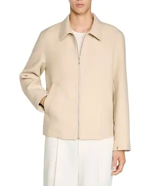 Sandro Zip Jacket - Beige