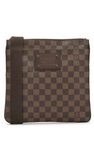 LOUIS VUITTON Damier Ebene Pochette Plate Brooklyn