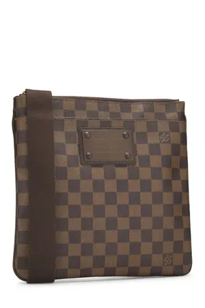 LOUIS VUITTON Damier Ebene Pochette Plate Brooklyn