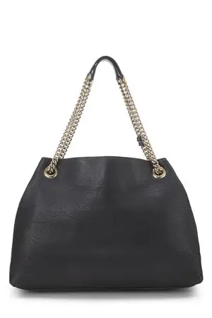 Gucci Leather Soho Chain Tote - Black