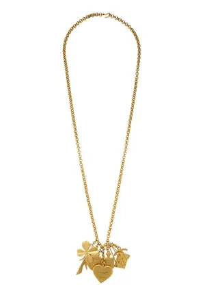 Chanel Lucky Charms Dangle Necklace - Gold