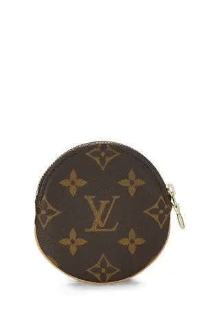 LOUIS VUITTON Monogram Canvas Porte Monnaie Round