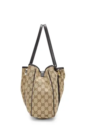 Gucci Original Gg Canvas Twins Tote - Brown