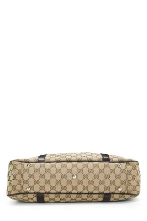 Gucci Original Gg Canvas Twins Tote - Brown
