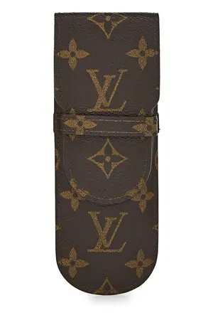 LOUIS VUITTON Monogram Canvas Etui Stylos Pen Case - Brown