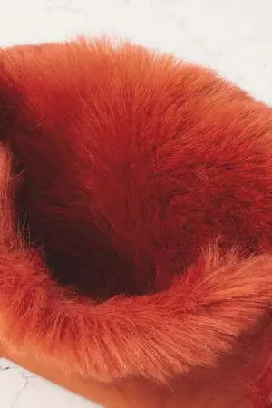 Saint Laurent Kate Reversible Faux Fur And Suede Shoulder Bag