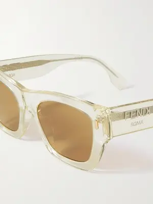 Fendi Roma D-frame Sunglasses - Yellow