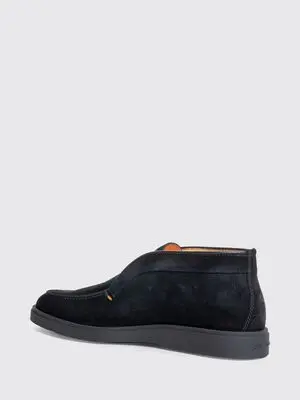 Santoni Suede Ankle Boots - Navy