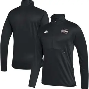 Adidas Mississippi State Bulldogs 2023 Sideline Aeroready Half-zip Top - Black