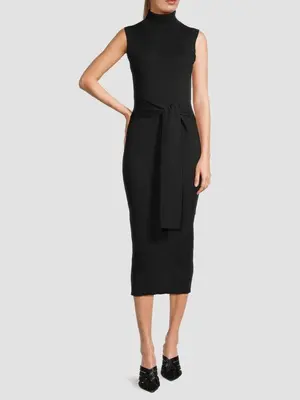 TOCCIN Rowan Tie-waist Knit Midi Dress
