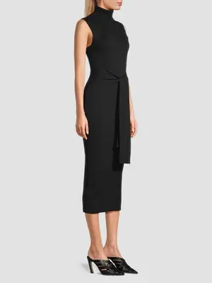 TOCCIN Rowan Tie-waist Knit Midi Dress