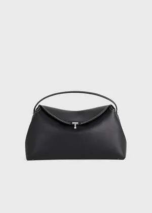 TOTEME T-lock Grained-leather Top Handle