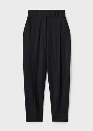 TOTEME Deep Pleat Straight Leg Trousers