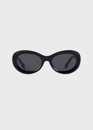 TOTEME Oval Frame Sunglasses - Black