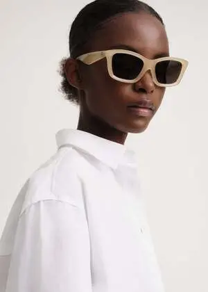 TOTEME Classic Sunglasses - Bone