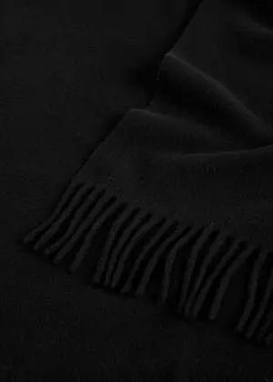 TOTEME Classic Wool Scarf - Black