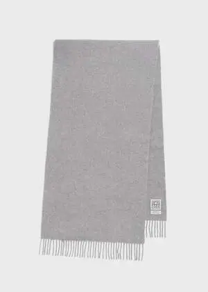 TOTEME Classic Wool Scarf - Grey