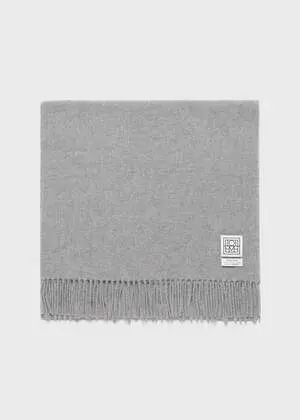 TOTEME Classic Wool Scarf - Grey