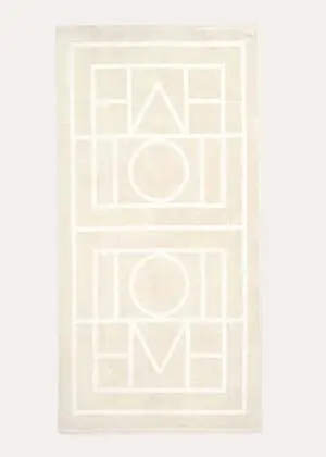 TOTEME Monogram Jacquard Beach Towel