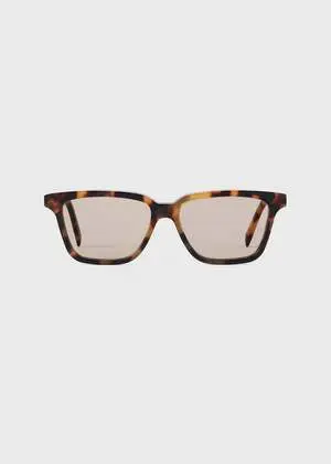 TOTEME Square Sunglasses - Tortoise