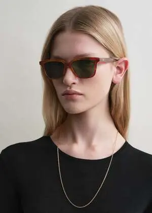 TOTEME Square Acetate Sunglasses