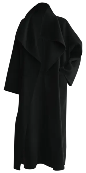 TOTEME Signature Wool Cashmere Coat - Black