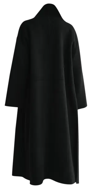 TOTEME Signature Wool Cashmere Coat - Black