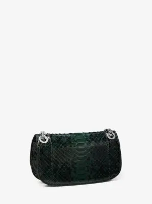 Michael Kors Christie Embossed Leather Envelope Bag