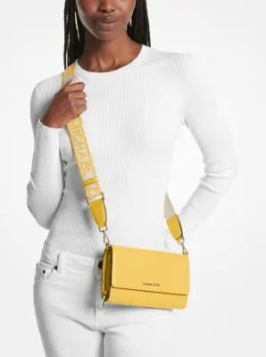 Michael Kors Jet Set Large Leather Crossbody Bag