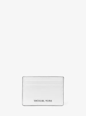 Michael Kors Pebbled Leather Card Case White